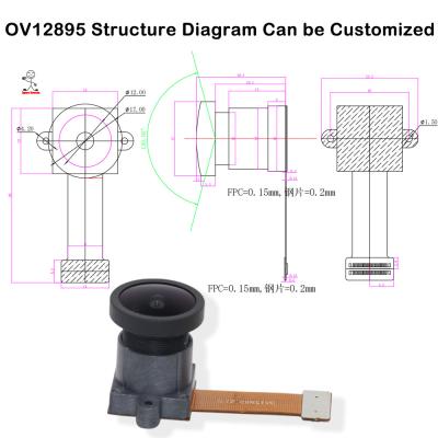 China 12MP MIPI Camera Module OV12895 Color Camera Module 4K 60FPS For Fisheye Camera for sale