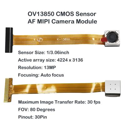 China 13MP OV13850 Camera Module 80 Degree Wide Angle For Mini Smartphone MIPI Camera for sale