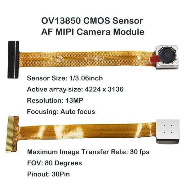 Quality 13MP OV13850 Camera Module 80 Degree Wide Angle For Mini Smartphone MIPI Camera for sale