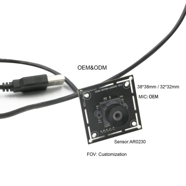 Quality 2MP AR0230 HD Camera Module 1080P Wide Angle WDR USB2.0 Interface for sale