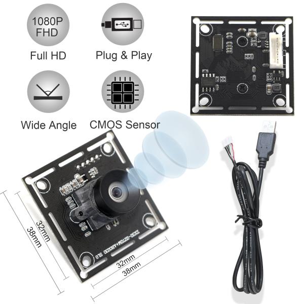 Quality 2MP AR0230 HD Camera Module 1080P Wide Angle WDR USB2.0 Interface for sale