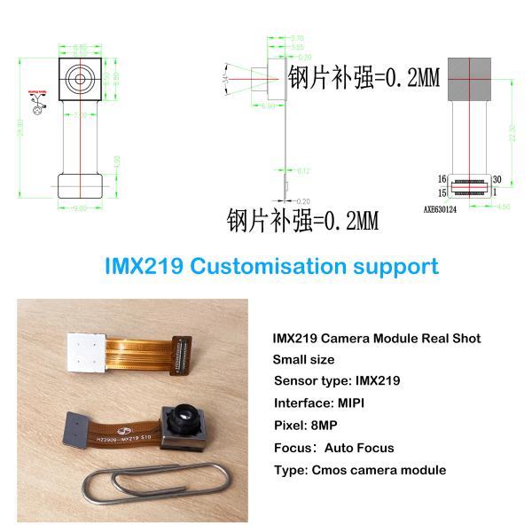 Quality OEM MIPI Camera Module CMOS HD IMX219 Camera Module 4K CSI For Interface Drone for sale