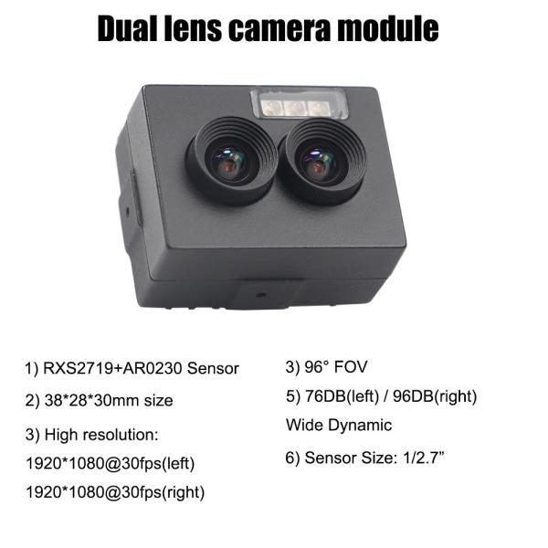 Quality OEM 2MP WDR Synchronous Stereo Camera Module FF USB For Face Recognition Camera for sale