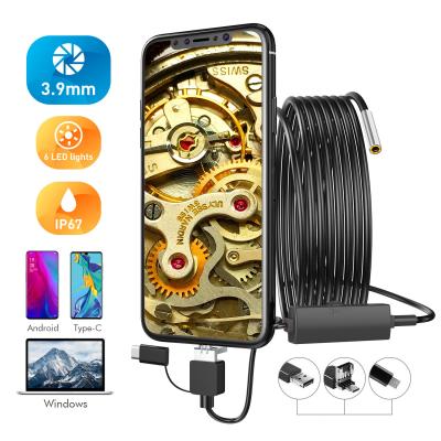 China OEM 3.9mm 720P IP67 Endoscope Camera Module FF Wide Angle USB Camera Module with LED for sale