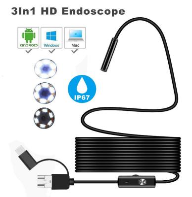 China OEM 3.9mm 720P IP67 Endoscope Camera Module FF Wide Angle USB Camera Module with LED for sale