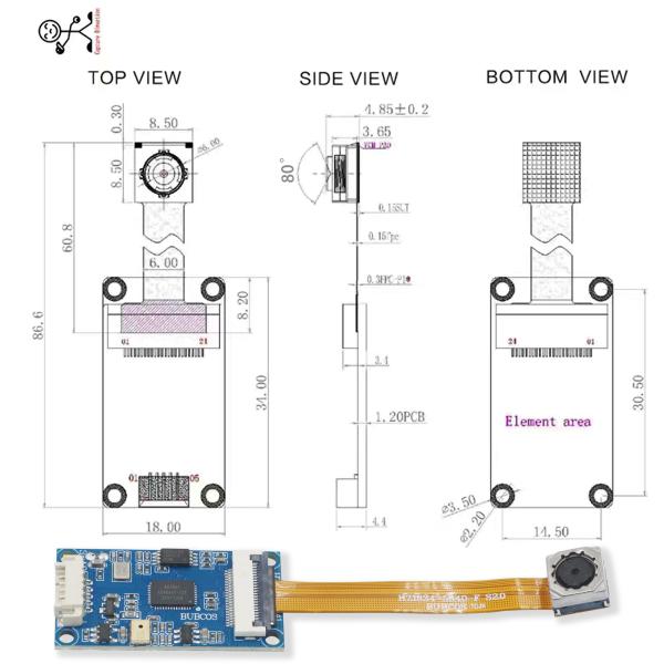 Quality OEM 5MP OV5640 USB Camera Module AF PC Multimedia CMOS Camera Module for sale