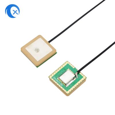 China Manufacturer High Gain Built-in Active Ceramic GPS Antenna with U. FL Ipex Female Connector for sale