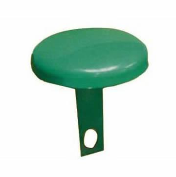 un PVC vert a enduit le chapeau de rambarde