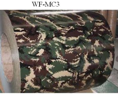 China Bobina d'acciaio ricoperta colore modellata cammuffamento, bobina d'acciaio del galvalume for sale