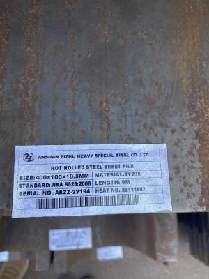 Cina Tipo U laminati a caldo Lamiera d'acciaio PilIing/Pile 400x100mm Taglio personalizzato in vendita