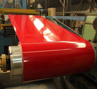 China Colore rosso preverniciato della bobina d'acciaio della lamiera di acciaio del galvalume per le mattonelle ondulate for sale
