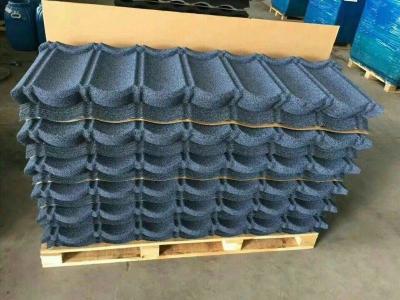 China Kleurrijke Steen Met een laag bedekte Metaal van het de Tegelstoon Met een laag bedekte Aluminium van het de Bouwdak het Daktegel Te koop