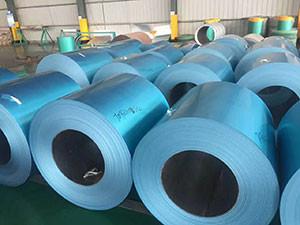 Cina Bobina d'acciaio immersa calda Thickness+/-0.01mm del galvalume dell'impronta digitale anti- tinta blu in vendita