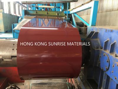 中国 0.16 x 1220MMブラウンPPGIは電流を通された鋼鉄コイル柔らかいSGCC JIS Z100をPrepainted 販売のため