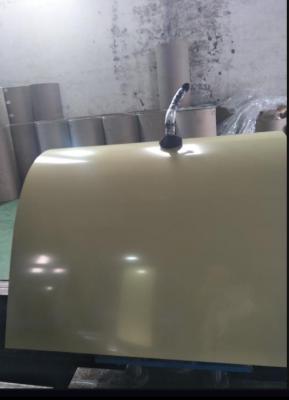 China O bege de 55% Alu 0.40X1220 Prepainted a chapa de aço do Galvalume na bobina para o revestimento da estrutura à venda