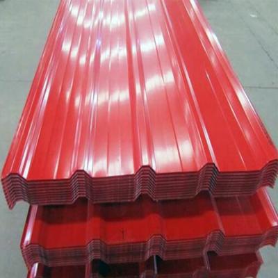 Китай 0.5mm Пре-покрашенный гальванизированный стальной настилая крышу лист в красном цвете для строя крышки крыши продается