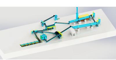 China NPK productiesysteem 18,5 kW vermogen en 2,5-20 mm korreldiameter voor optimale prestaties for sale