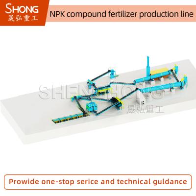 중국 기반 NPK 비료 생산 라인 / 펠렛 제조를 위한 NPK 비료 공장 판매용