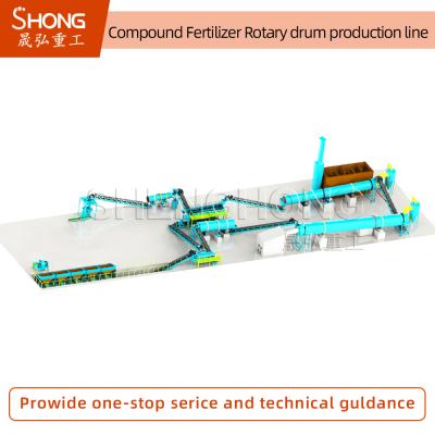 China High Efficiency Low Energy Consumption Stable Operation Compound Fertilizer Production Line for NPK Granulation for sale