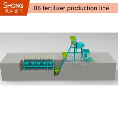 China High Efficiency Bulk Blending Fertilizer Plant with High Output and Precision Batching for NPK Compound Fertilizer for sale