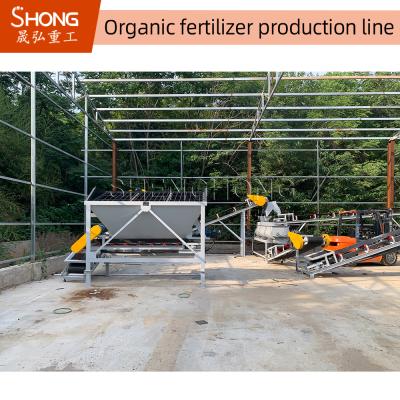China Cow Dung Npk Organic Production Line Fertilizer Granules Equipment for sale
