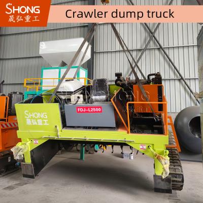 China Carbon Steel Crawler Type Compost Turner Organic Fertilizer Machine 2000*1100*500mm for sale