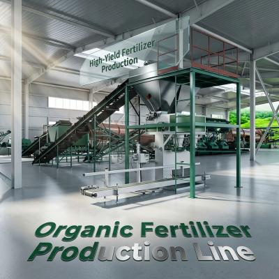 China Organic Fertilizer Production Line Compost Making Machine for 1-20 Thousand Tons Per Year with Below 10% Moisture Using Chicken Manure for sale