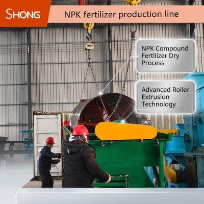China Double Roller Extrusion Granulation Line for NPK Compound Fertilizer - No Drying Required, High Granulation Rate 85-95%, 12-15t/h Capacity for sale
