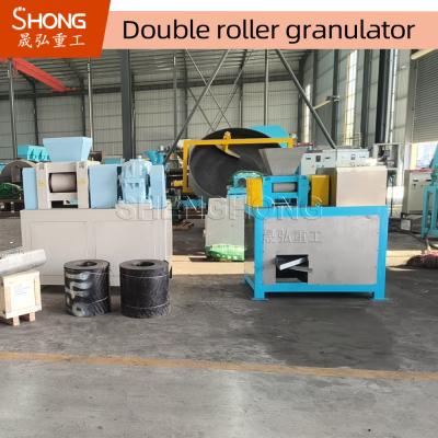China Non-Drying Double Roller Extrusion Fertilizer Granulator Machine with 4t/H Capacity and Carbon Steel Material for sale