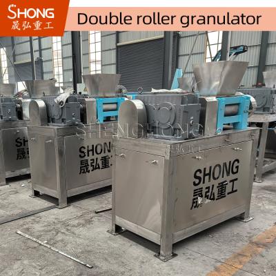 China Double Roller Extrusion Compound Fertilizer Granulator with CE Certificate, 1.5 Tons per Hour Capacity, Carbon Steel Construction for sale