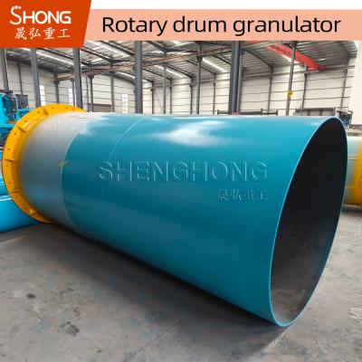 China NPK Organic Drum Fertilizer Granulator Machine with 12 Months Warranty and Carbon Steel Construction for 70% Granulation Rate for sale