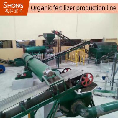 China Organic Fertilizer Production Line with Spherical Granules 20-40% Moisture Content No Binder Needed for sale