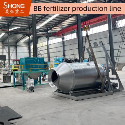 China Oval Shape BB Fertilizer Mixer with PLC Control System for 1-50 Tons Per Hour Bulk Blending Fertilizer Production Line for sale
