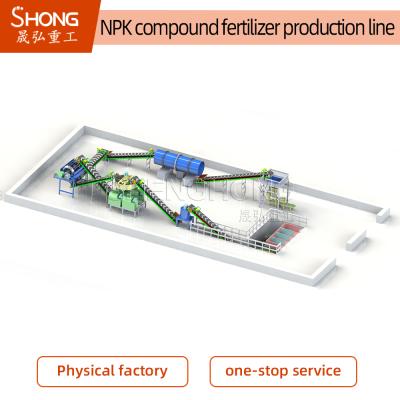 China Customizable Irregular Design NPK Fertilizer Making Plant with Total Nutrient Content ≥90% and Easy Operation for sale