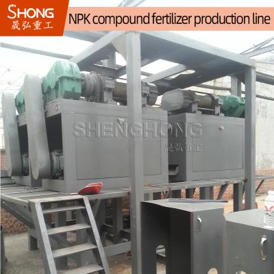 China Dry Powder Double Roller NPK Fertilizer Production Line with Extrusion Granulation and Customizable Formulation for sale