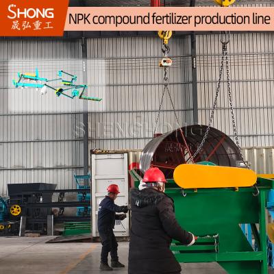 China 1-2 Tons Per Hour Capacity NPK Fertilizer Production Line with Double Roller Granulation and 380V Customized Voltage for sale