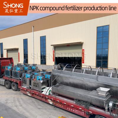 China NPK Fertilizer Production Line with Oval Shape Granules and 1-20 Thousand Tons Annual Capacity for Easy Operation for sale