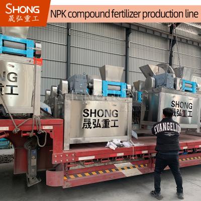 China Customized NPK Compound Fertilizer Production Line with Dry Roller Extrusion Granulator for 7-8t/h Capacity and No Drying Process for sale