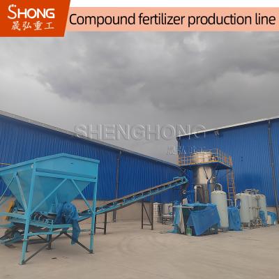 China Dry Process NPK Fertilizer Production Line with 2-4mm Granular Size and ≥ 90% Nutrient Content for sale
