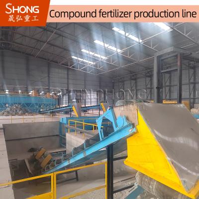 China Energy Saving Rotary Drum NPK Granulation Plant with Wide Raw Materials Adaptability and Ball Shape Granules for sale