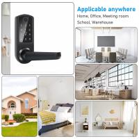 China Single Latch Deadbolt Security Electronic Smart Fingerprint Door Lock with TTlock app for sale