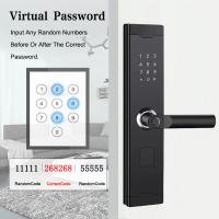 China Fingerprint Electronic House Main Door Lock With Fingerprint Passcode for sale