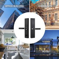 China Fingerprint Electronic House Main Door Lock With Fingerprint Passcode for sale