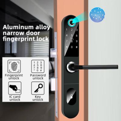 Cina Slim European Standard Mortise Smart Fingerprint Door Lock With TT LOCK APP in vendita
