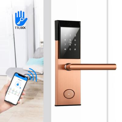 China Electronic Security Apartment Smart Door Lock APP Digital Keypad IC Card For Home for sale