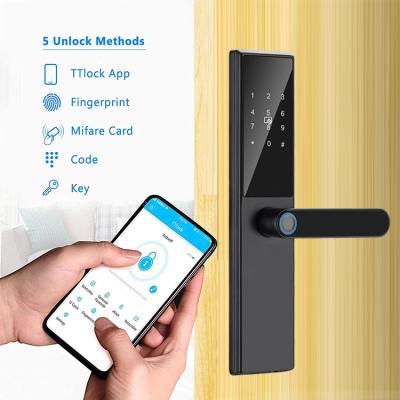 Cina Intelligent Digital Keyless Entry Smart Fingerprint Door Lock with TTlock App in vendita
