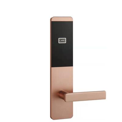 China Rfid Smart Card Operated Door Locks ANSI Mortise Hotel Lock With Handle for sale