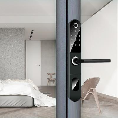 Cina Anti Theft Aluminum Alloy Fingerprint Electronic Smart Door Locks For Room Door in vendita