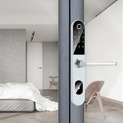 China AAA Alkaline Sliding Glass Door Smart Lock Home 50mm App Fingerprint for sale