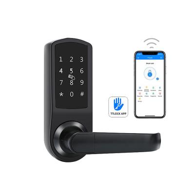 China Einfach verriegelte Türschlösser TTlock App-gesteuerte Türschlösser mit Passwort-Kartenschlüssel zu verkaufen